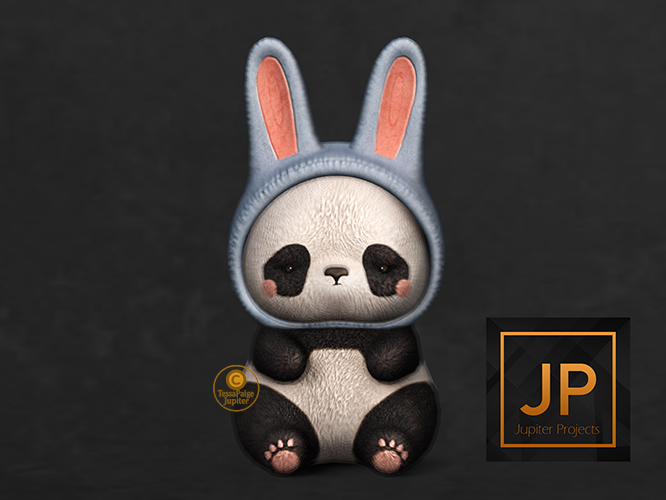 Second Life Marketplace - 10.YOKAI - I am Panda - Panda Bunny [blue]